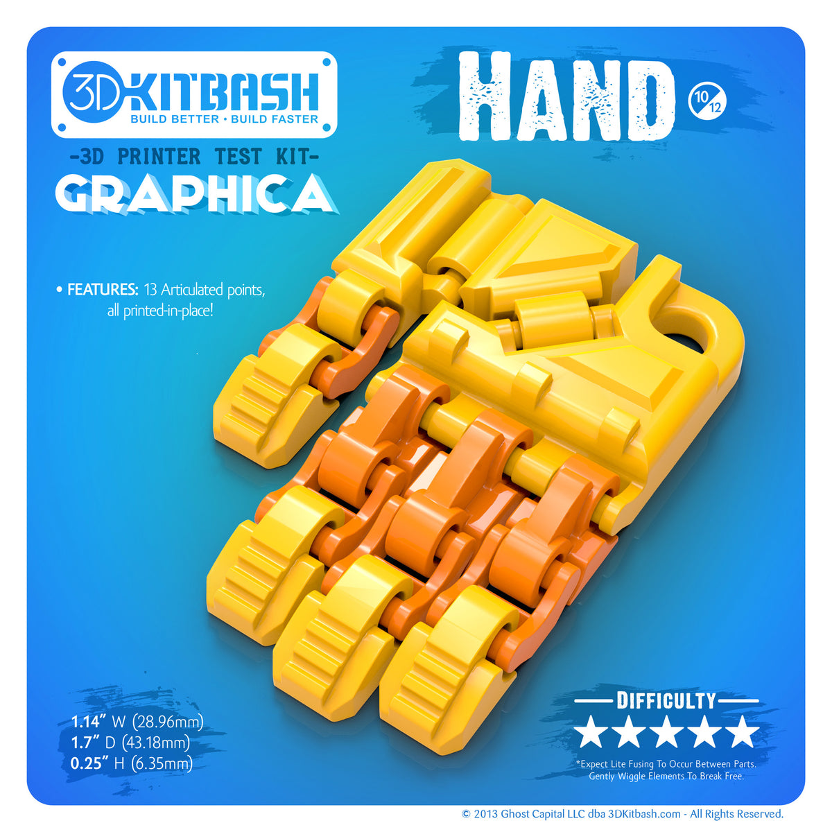 Articulated Toy Hand - For 3D Printing – 3DKitbash
