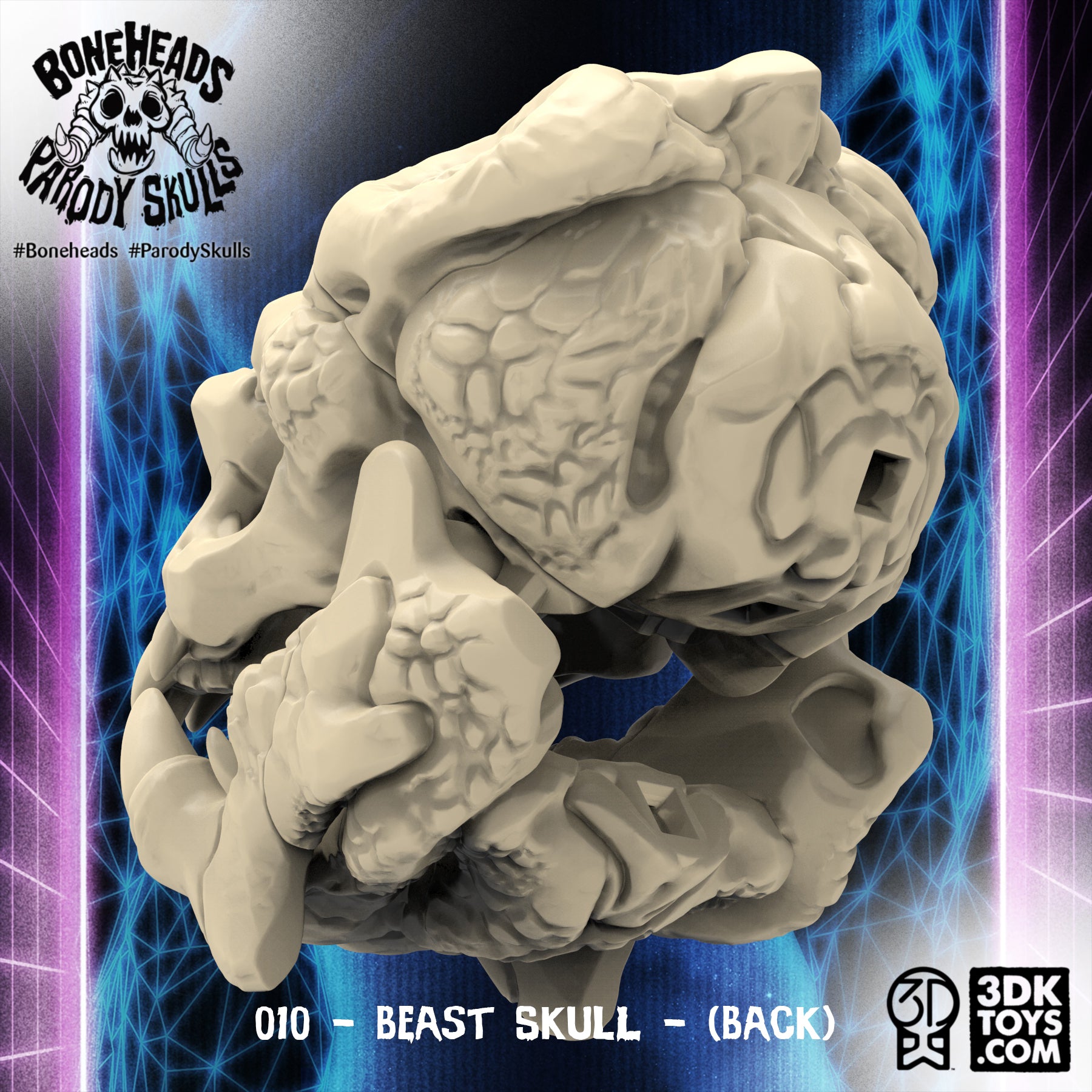 010 Beast Skull | 3D Print The Entire Parody Skull Collection – 3DKitbash