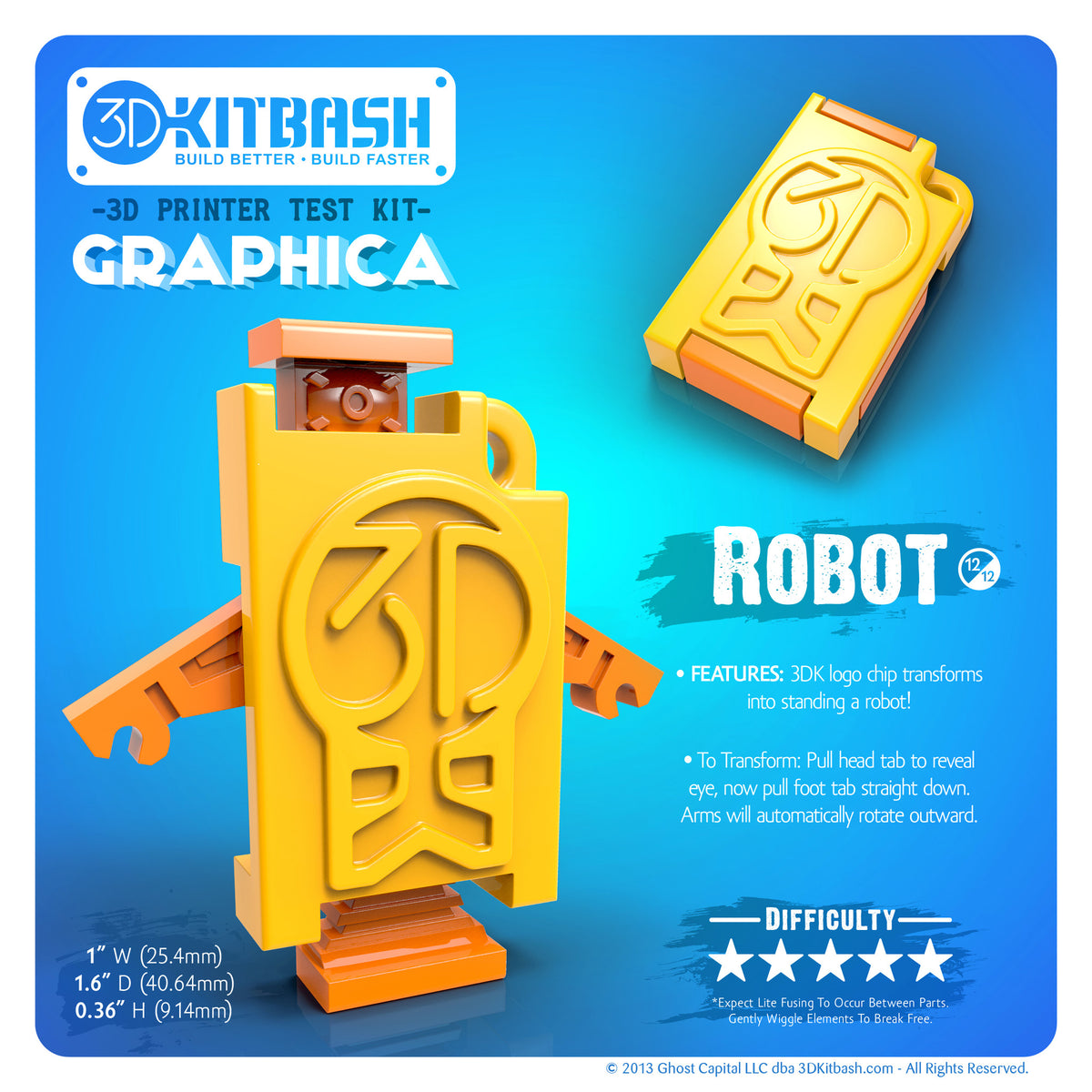 Toy Robot Chip - For 3D Printing – 3DKitbash